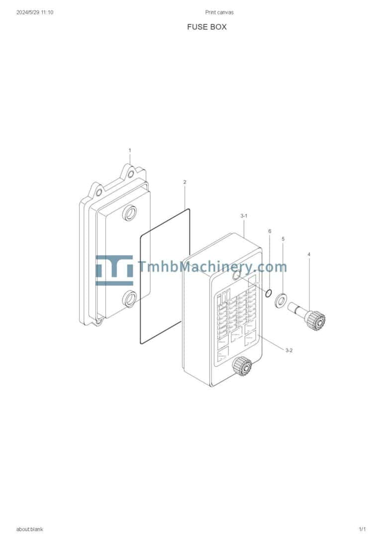 HYUNDAI WHEEL EXCAVATOR R140W-7 MANUAL FOR FUSE BOX